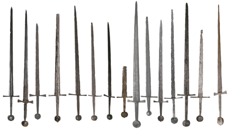12 Types and Varieties of Longswords and Their Evolution