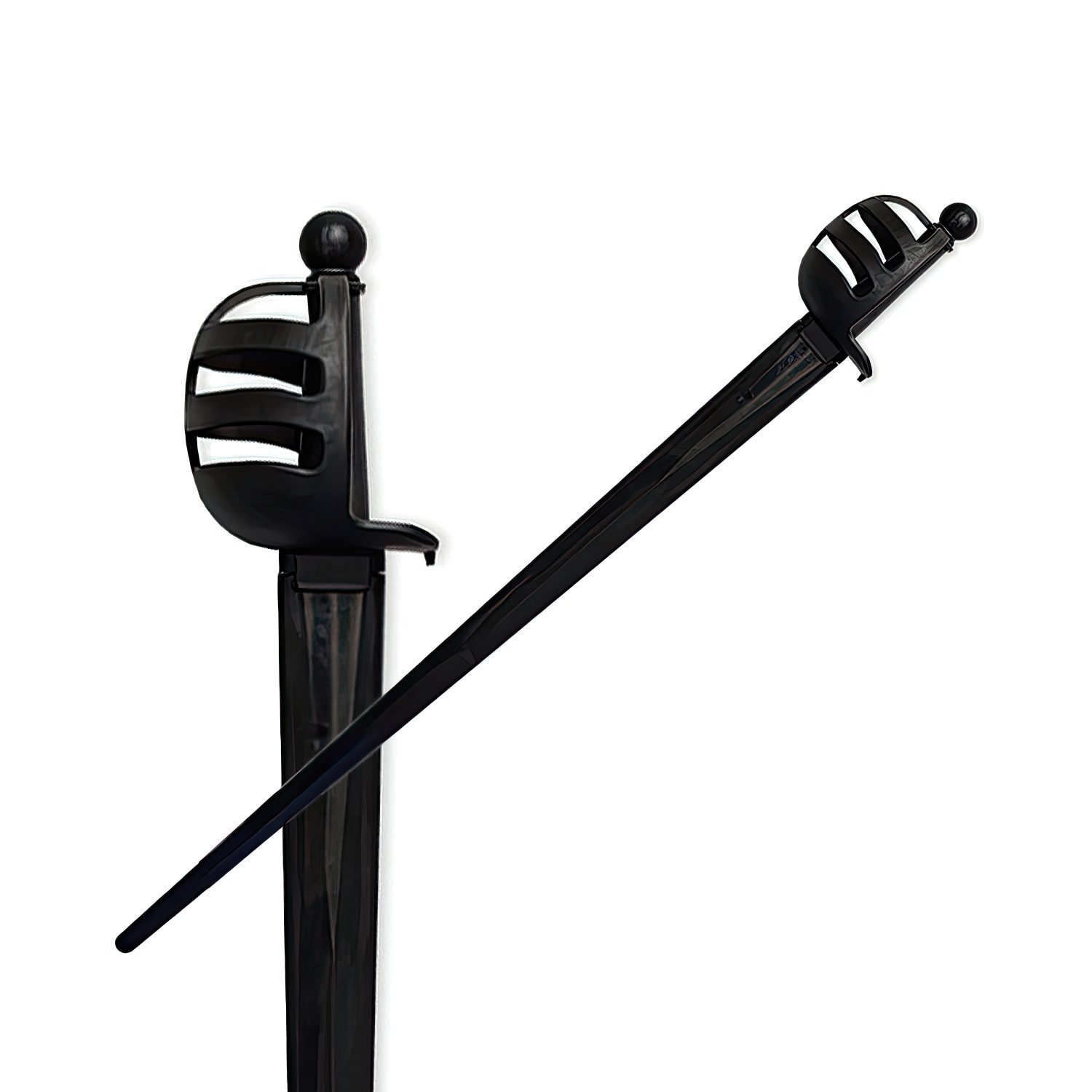 Red Dragon Armoury Synthetic Basket Hilt Sparring Sword - Black Blade