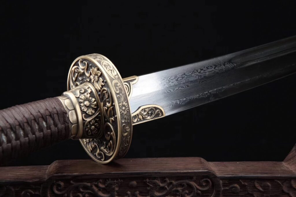 Chrysanthemum Qing Dao Folded Steel Hazuya Blade