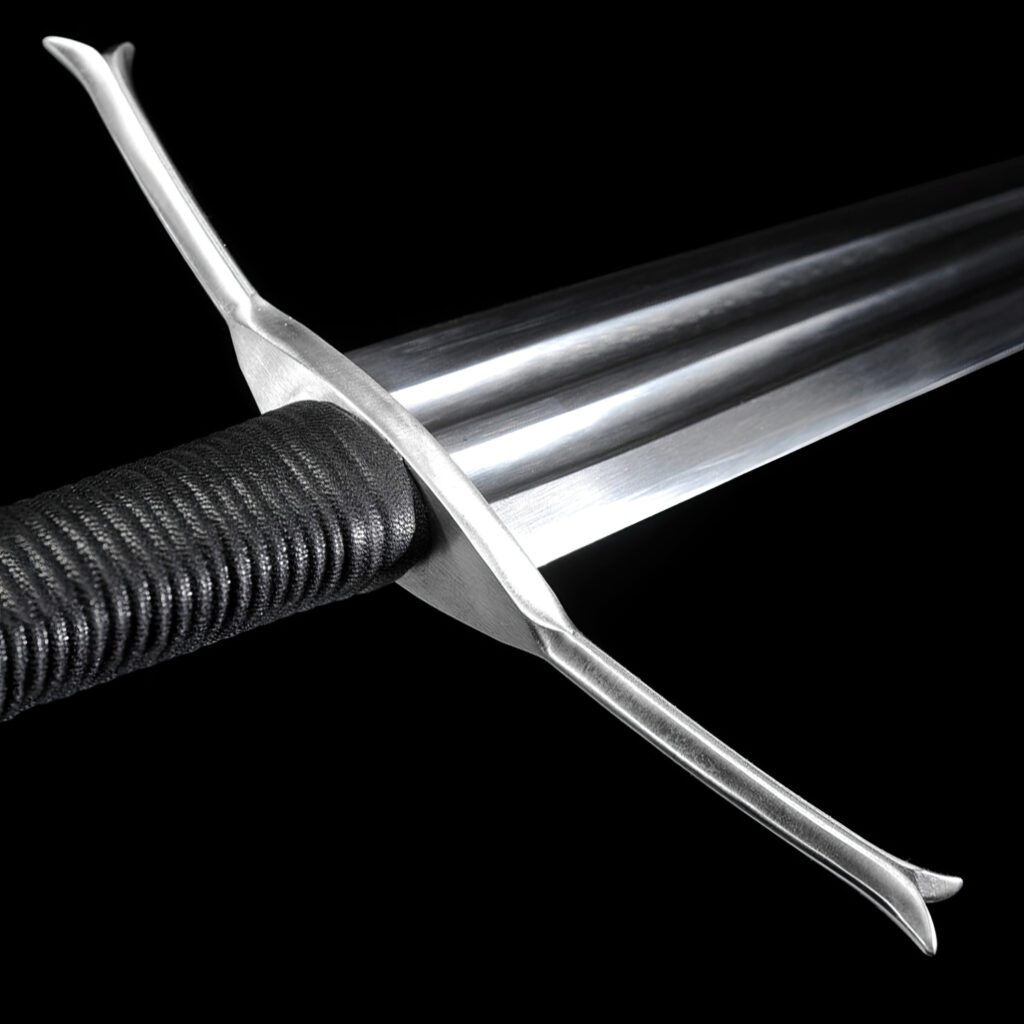 Ronin Katana Euro #1 Two Handed Medieval Long Sword with Double Fullers