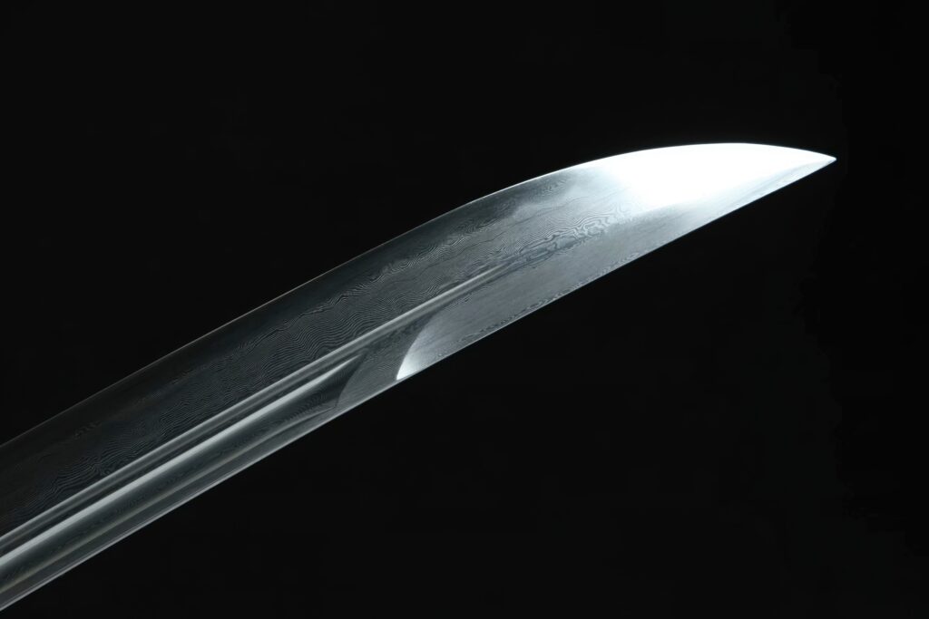 Dao Sword Folded Pattern Steel Clay Tempered Blade