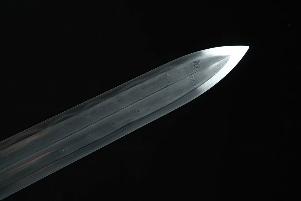 Mudan Jian Folded Pattern Steel Tempered