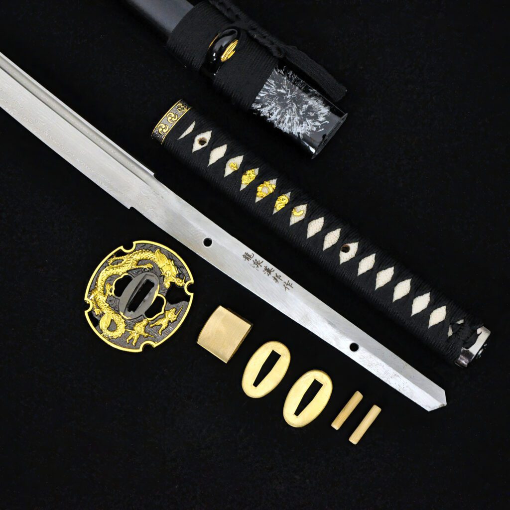 Samurai 1095 Carbon Steel Katana Folded Steel Blade Sword
