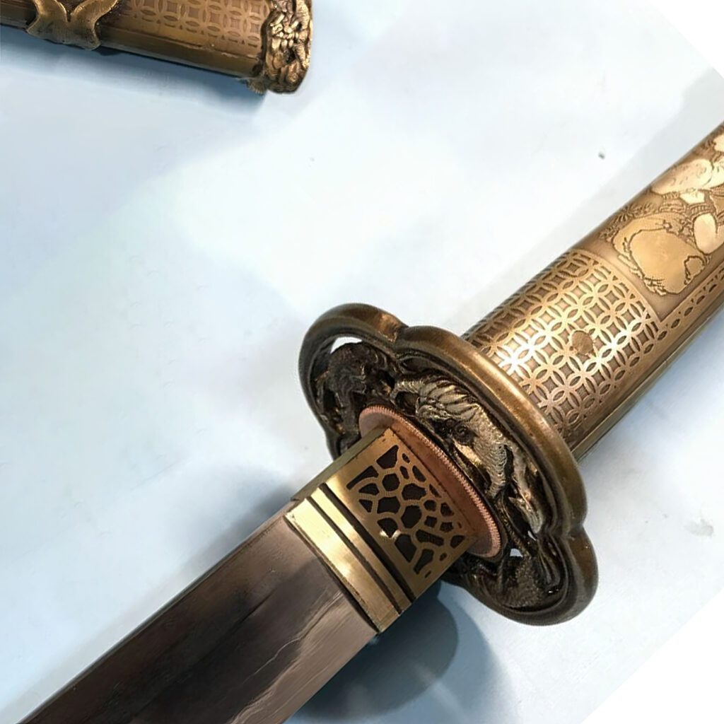 Jkoo O-Tachi Tamahagane Steel Sword Shunga