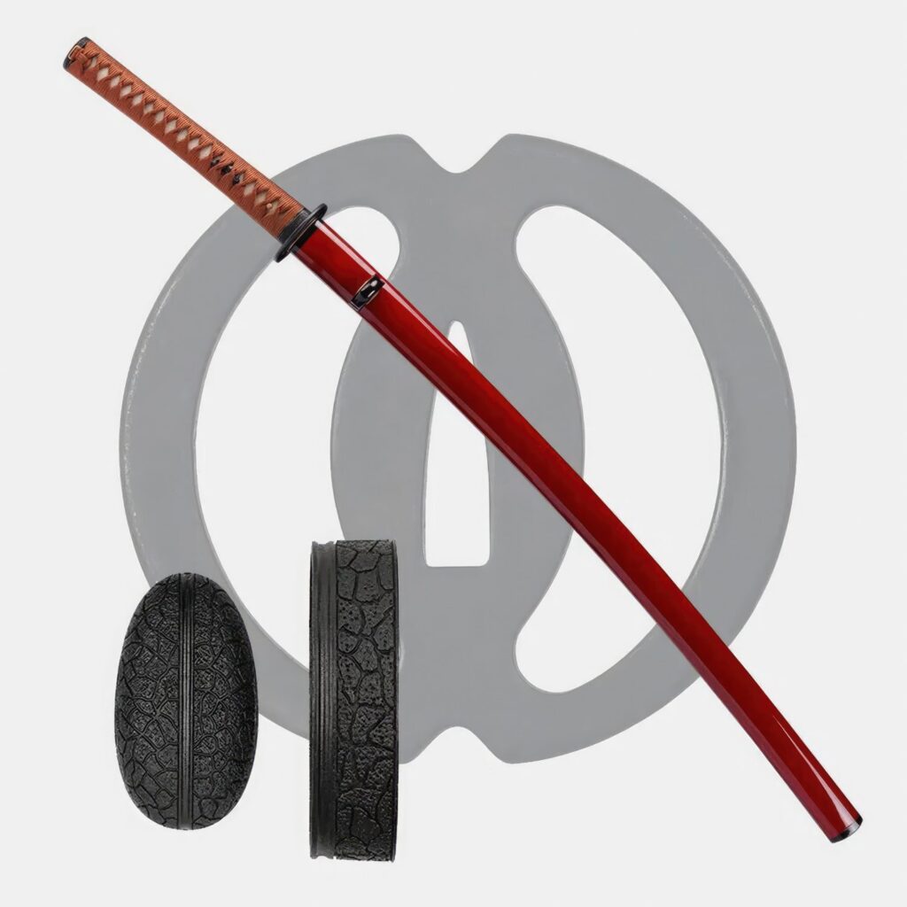 Red Katanas from Reputable Brands