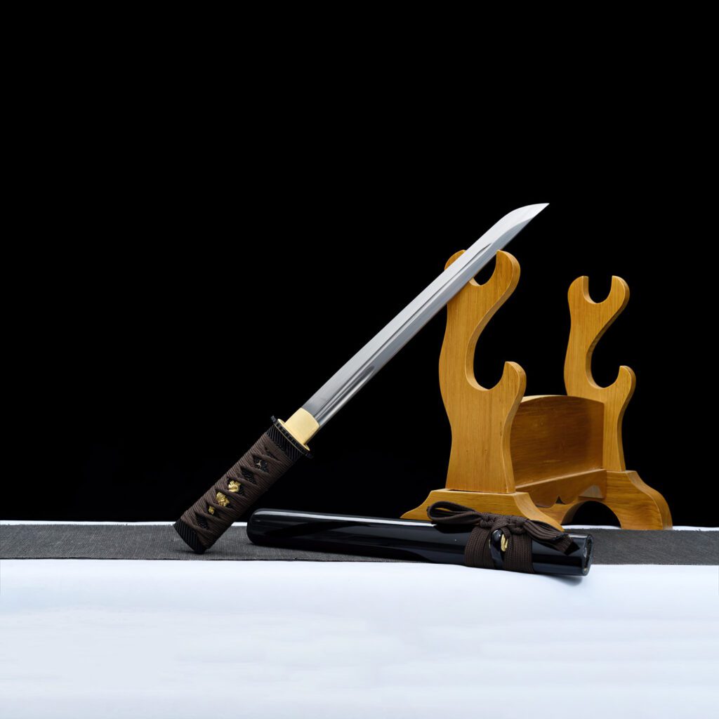 Ronin Katana Dojo Pro 1060 Steel Tanto #4 (Brown)