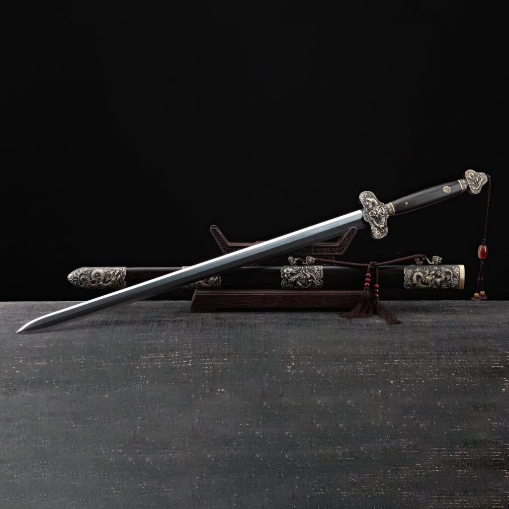 Chinese Dragon Jian Eight-Sided & Ebony Saya