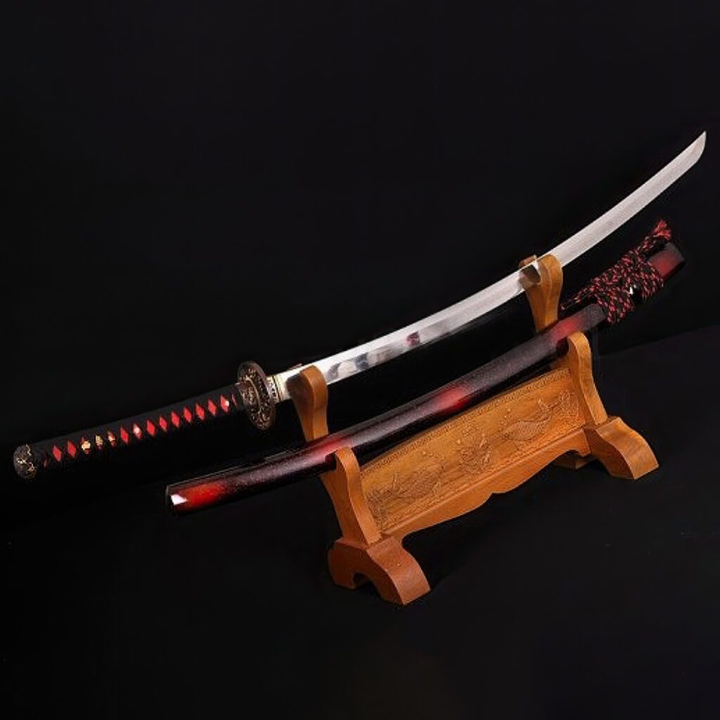Black and Red Katana