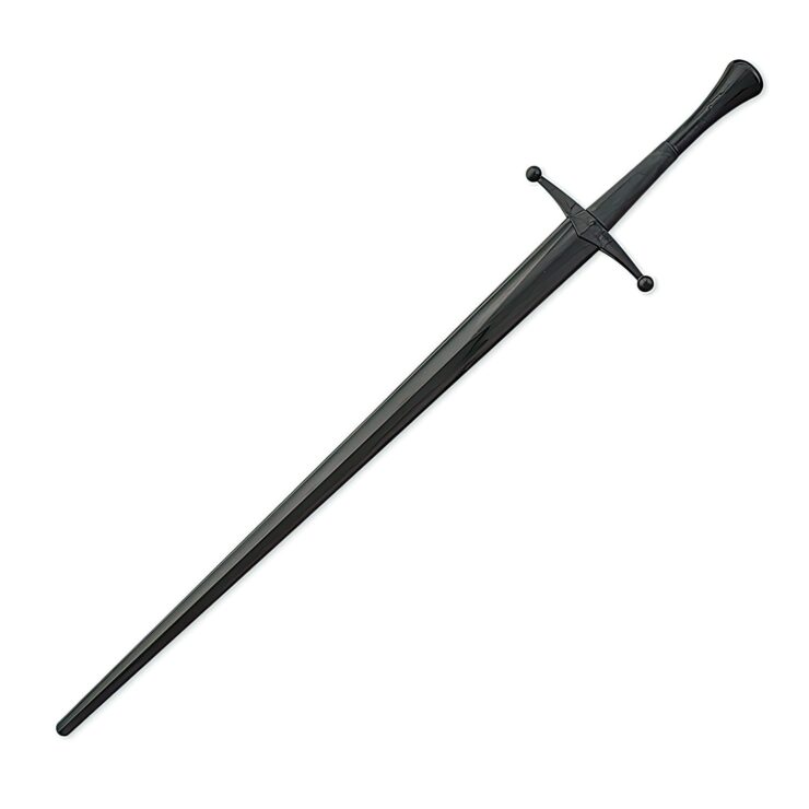 Synthetic Basket Hilt Sparring Sword – Black Blade