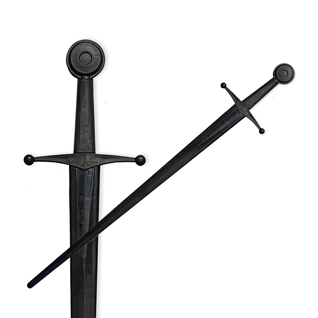 Synthetic Single Hand Sparring Sword – Black Blade & Hilt