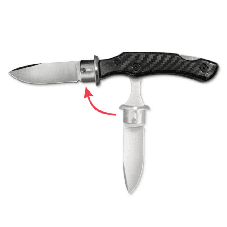 Dragon King OSC-II Carbon Fiber Cane Sword w/ Lockback Knife