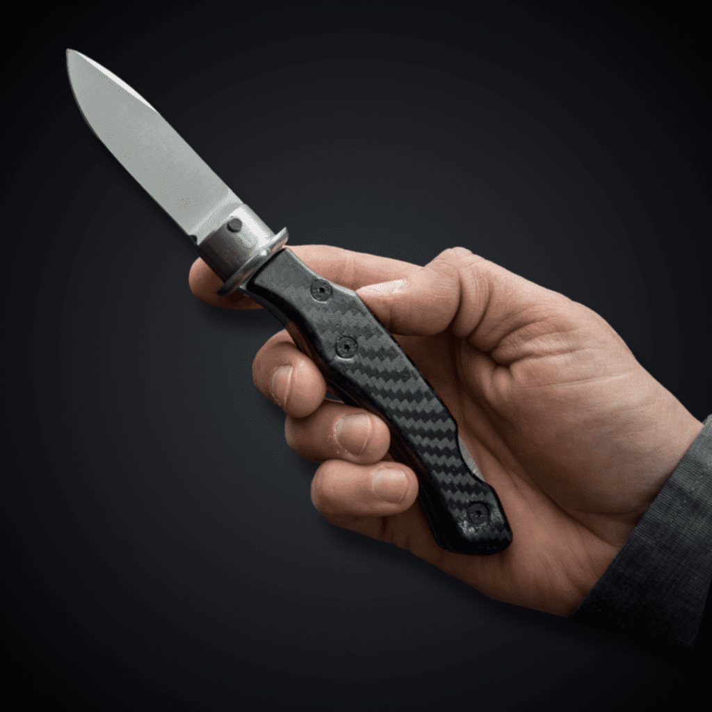 Dragon King OSC-II Carbon Fiber Cane Sword w/ Lockback Knife