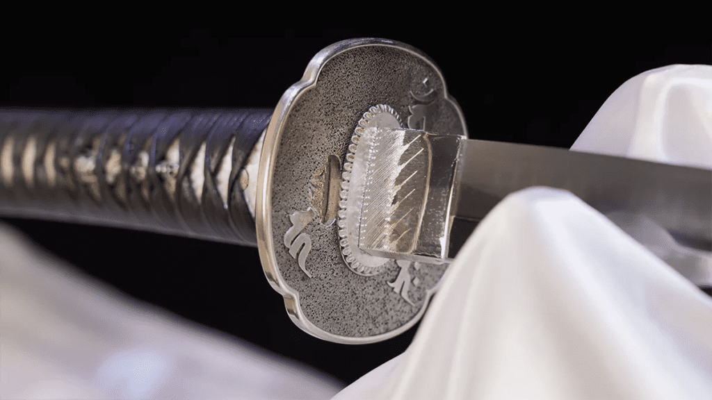 Shadow Dancer Silver Bonji Koshirae Tamahagane Juka Choji Hamon Katana