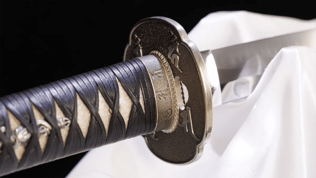 Shadow Dancer Silver Bonji Koshirae Tamahagane Juka Choji Hamon Katana