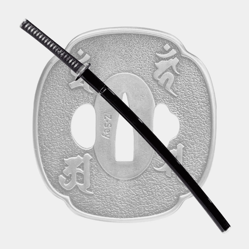 Shadow Dancer Silver Bonji Koshirae Tamahagane Juka Choji Hamon Katana