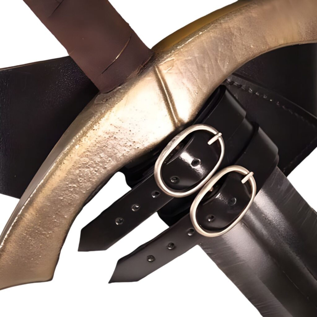 Windlass Adjustable Leather Sword Belt with Integrated Frog