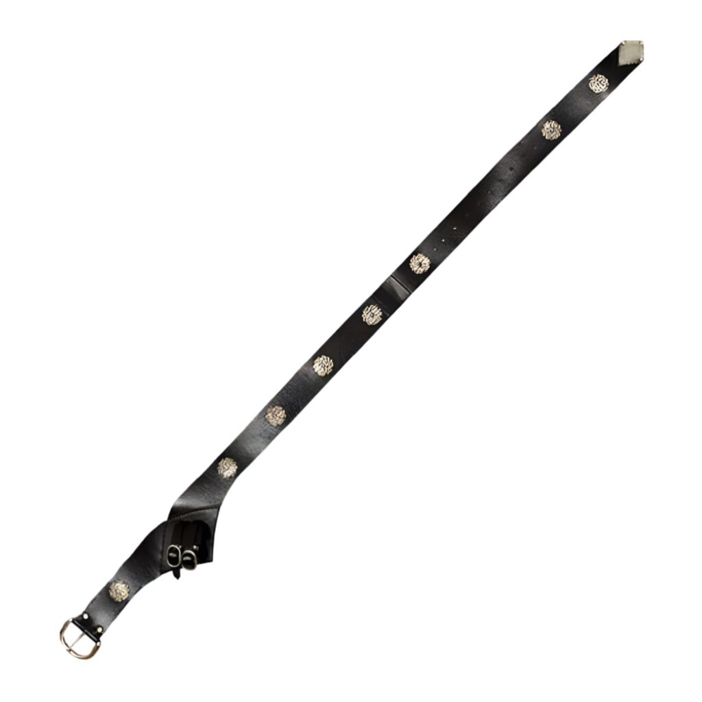 Windlass Adjustable Leather Sword Belt with Integrated Frog