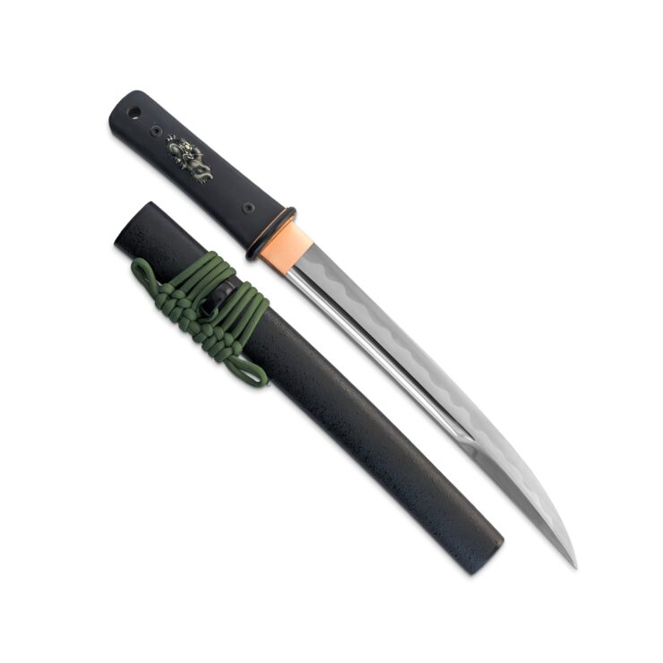 Samurai Tanto Hazuya Polished Ray Skin Saya