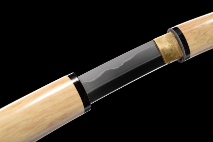 Ronin Katana Hand Forged Shirasaya Midare Hamon #1