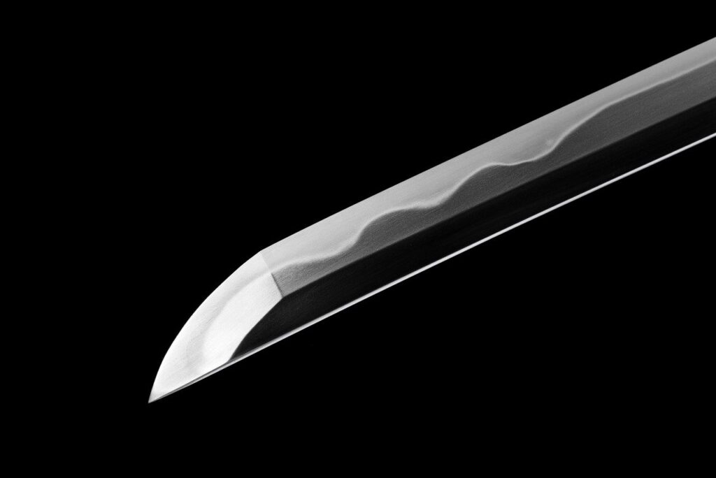 Ronin Katana Hand Forged Shirasaya Midare Hamon #1