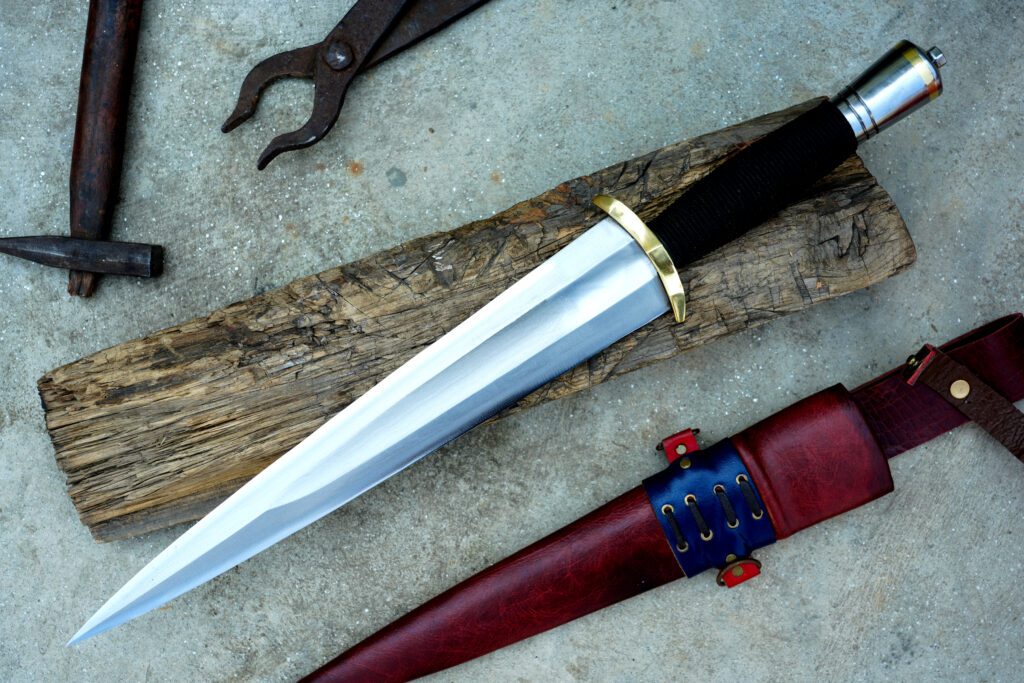Medieval Dagger with Deep Fuller