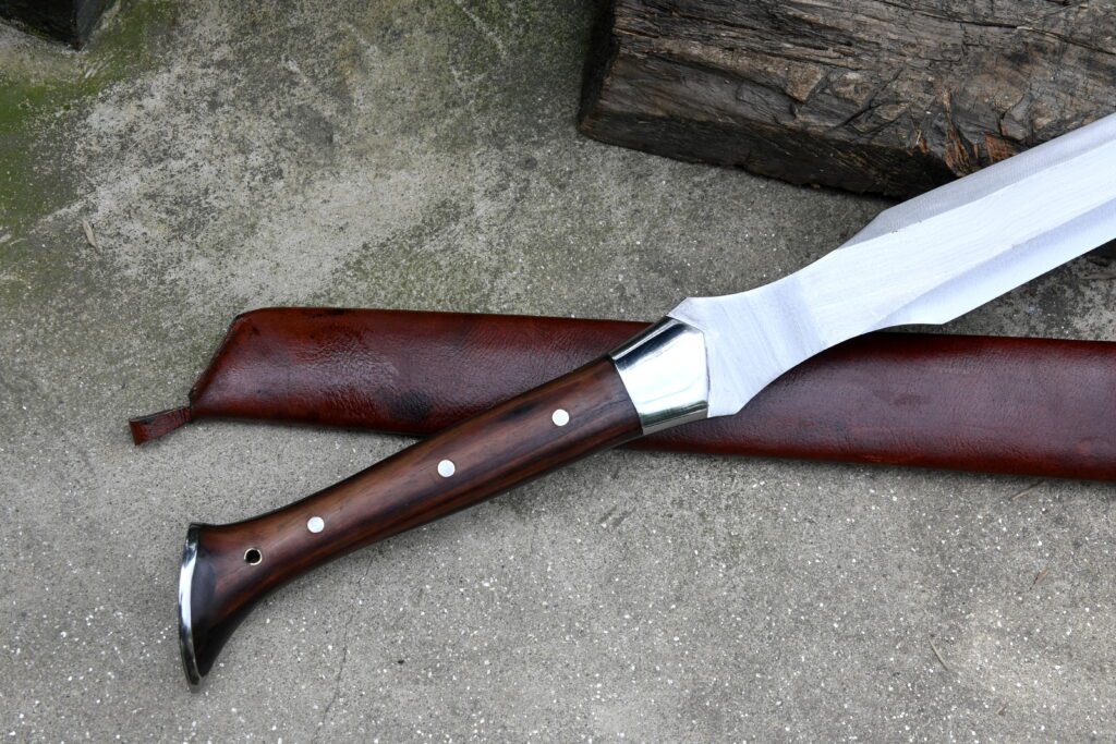 Japanese Tanto Machete Straight Double-Edge Blade