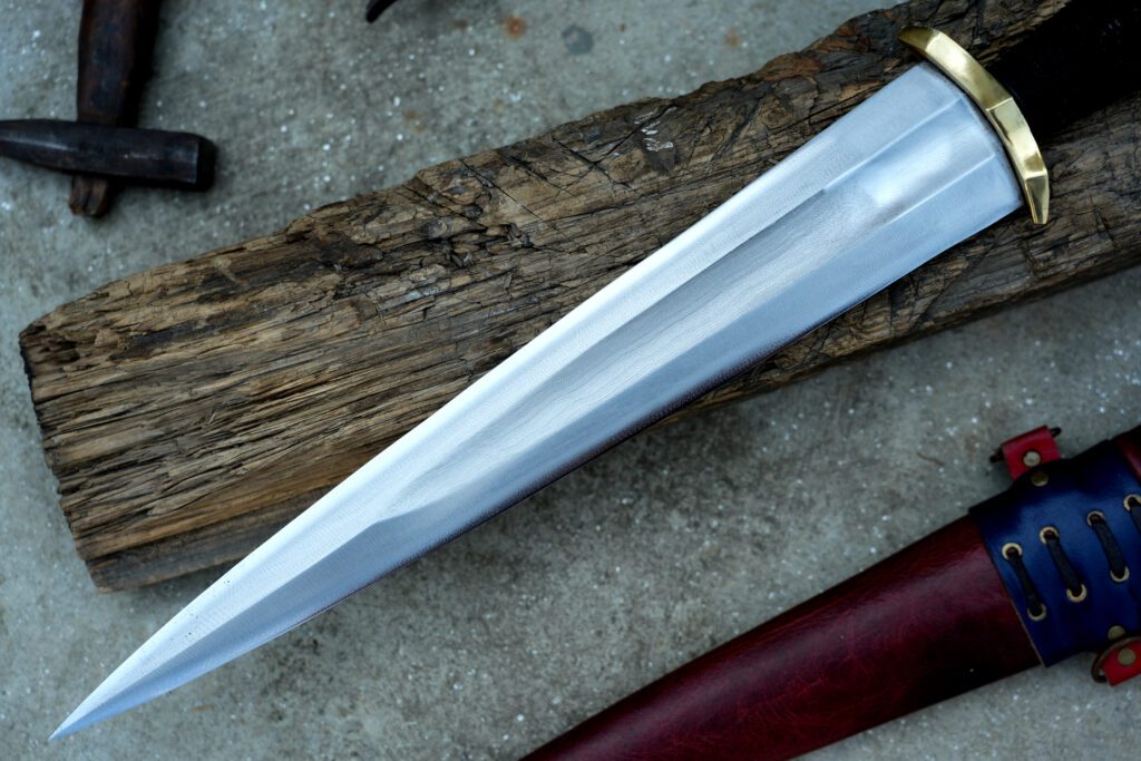 Medieval Dagger with Deep Fuller