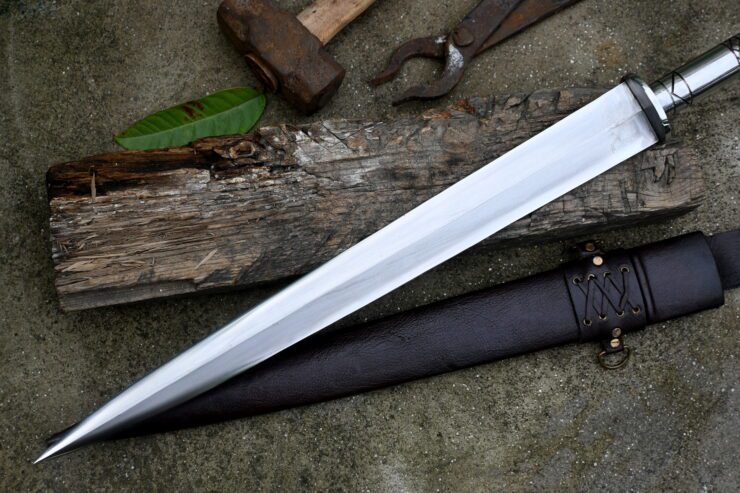 Ceremonial Noble Viking Sword with Metal Handle