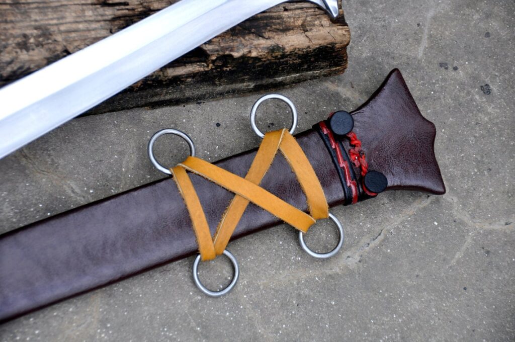 Ancient Greek Xiphos Sword with Steel Crossguard