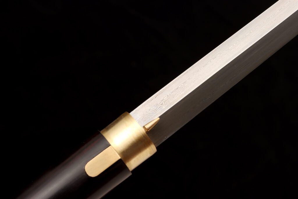 Lotus Flower Pommel Straight Cane Sword with a Jian Blade